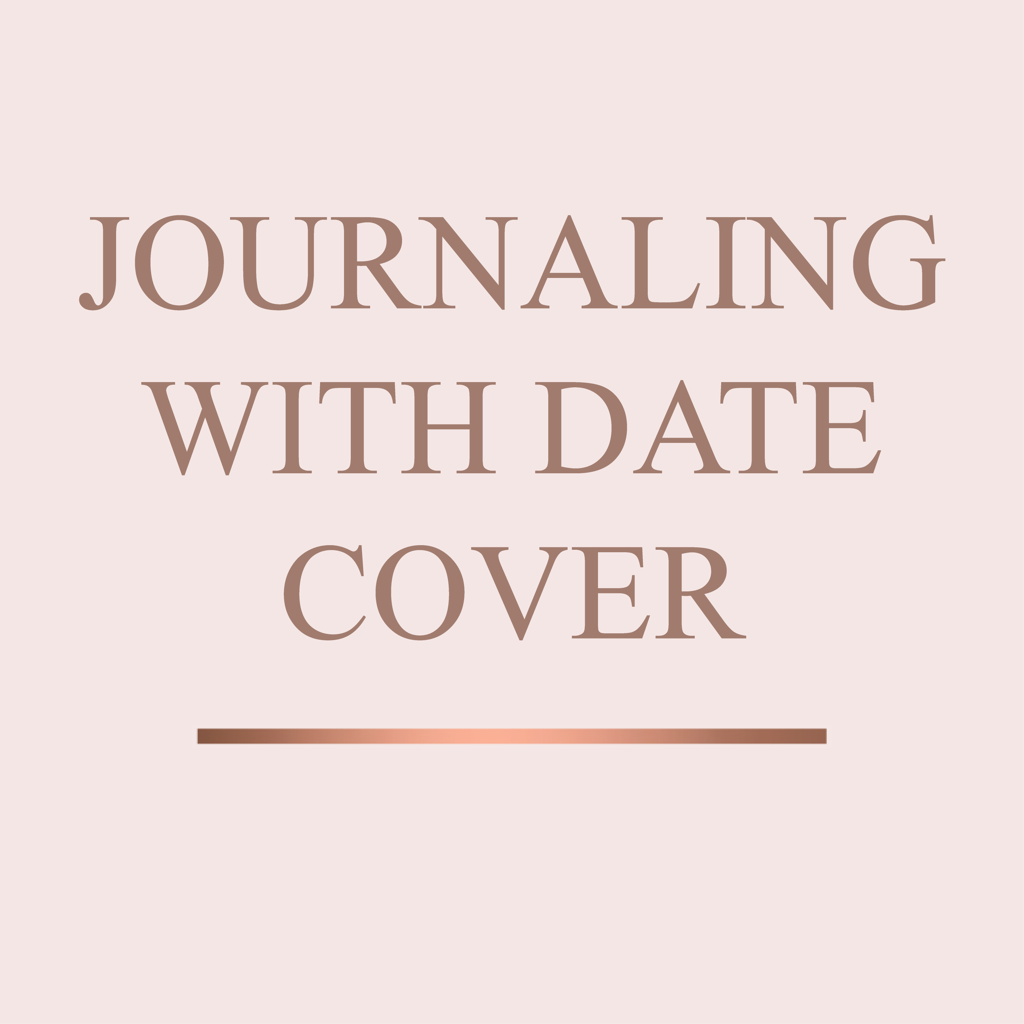 Journaling with Date Covers – KD Makes Limited