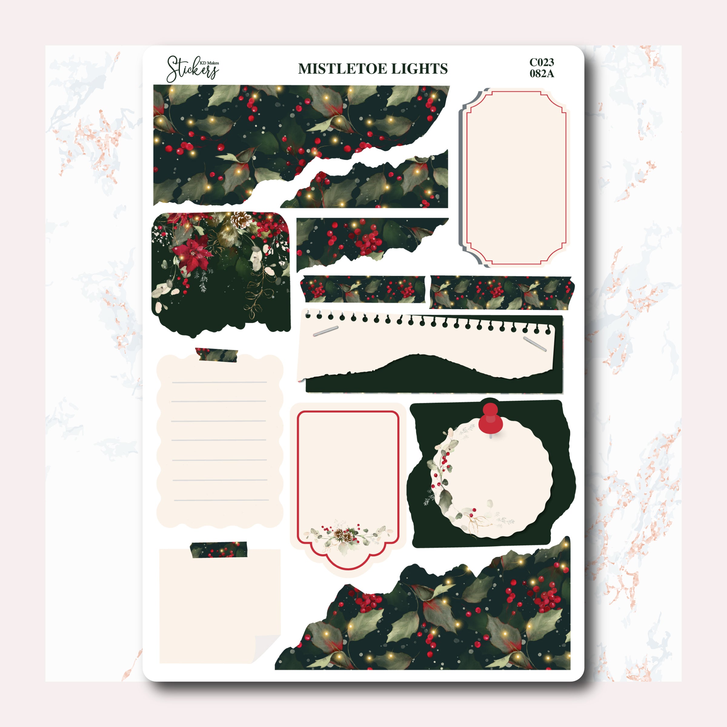 Mistletoe Lights - Freely Journaling Kit – KD Makes Limited