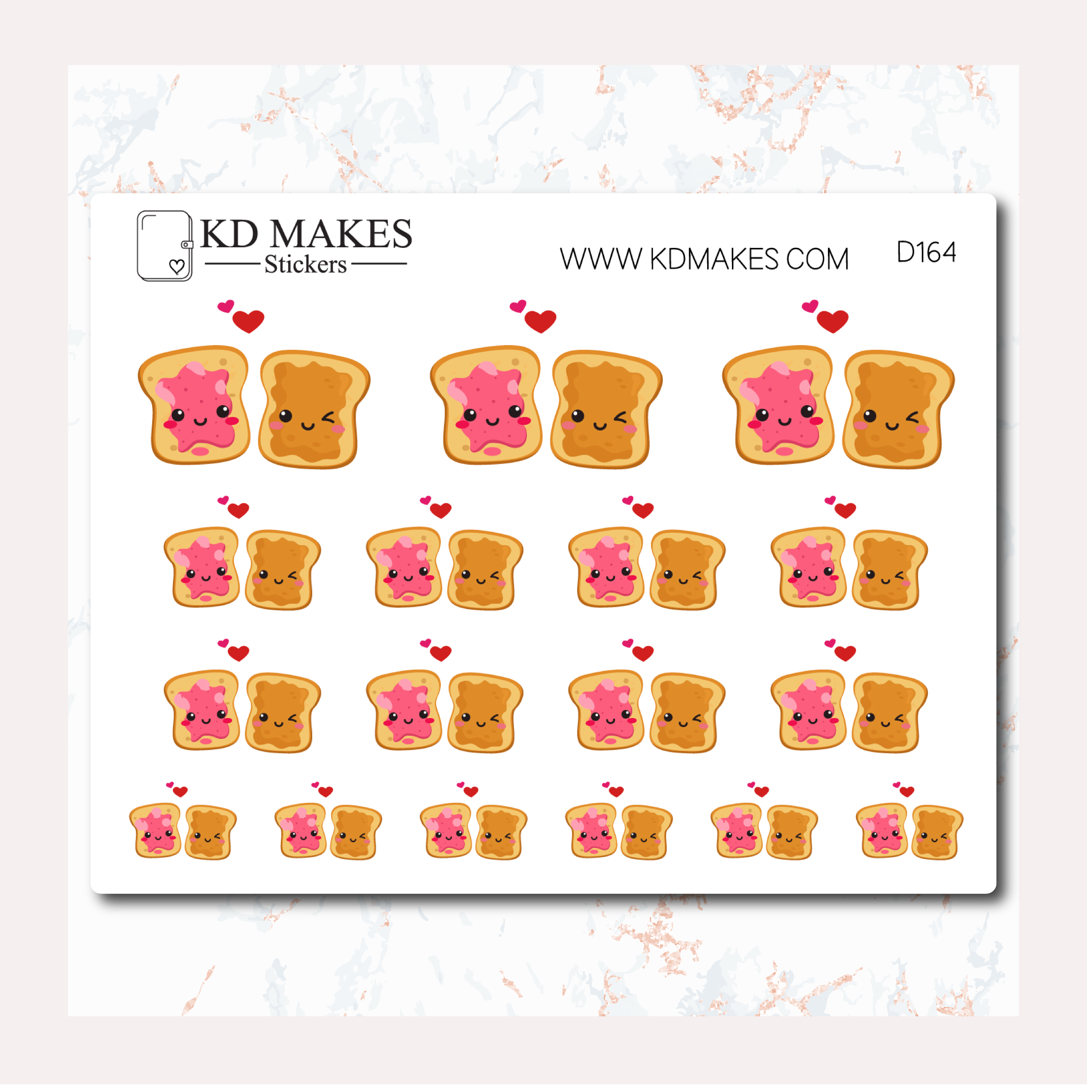 PEANUT BUTTER & JAM TOAST DECO – KD Makes Limited